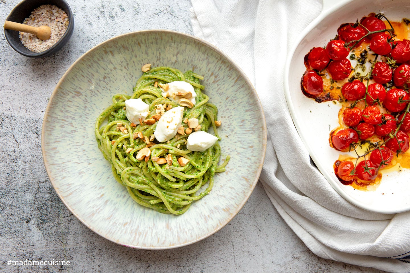 Spaghetti mit Avocado-Pesto - Madame Cuisine