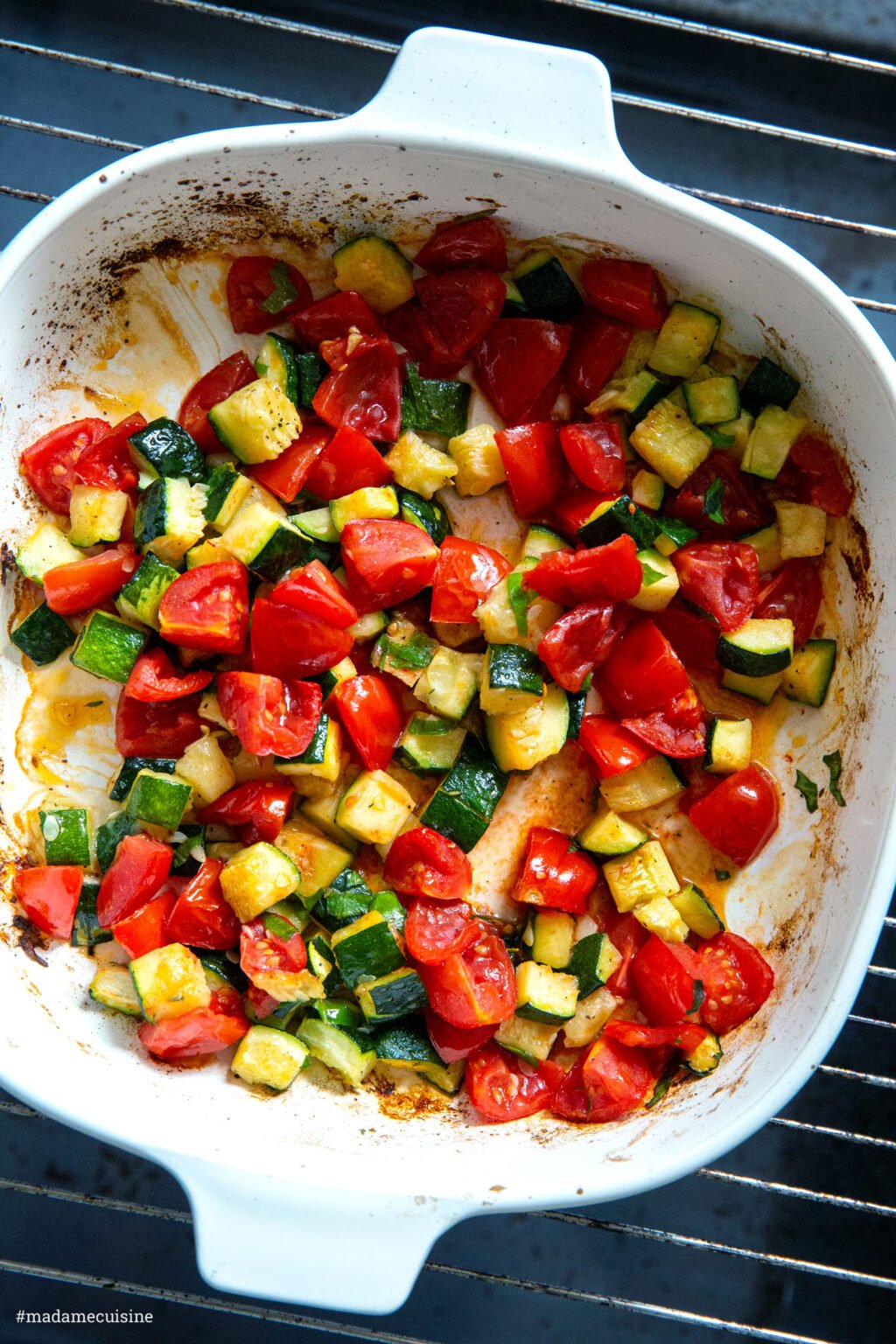 Risotto Milanese mit Zucchini-Gemüse - Madame Cuisine