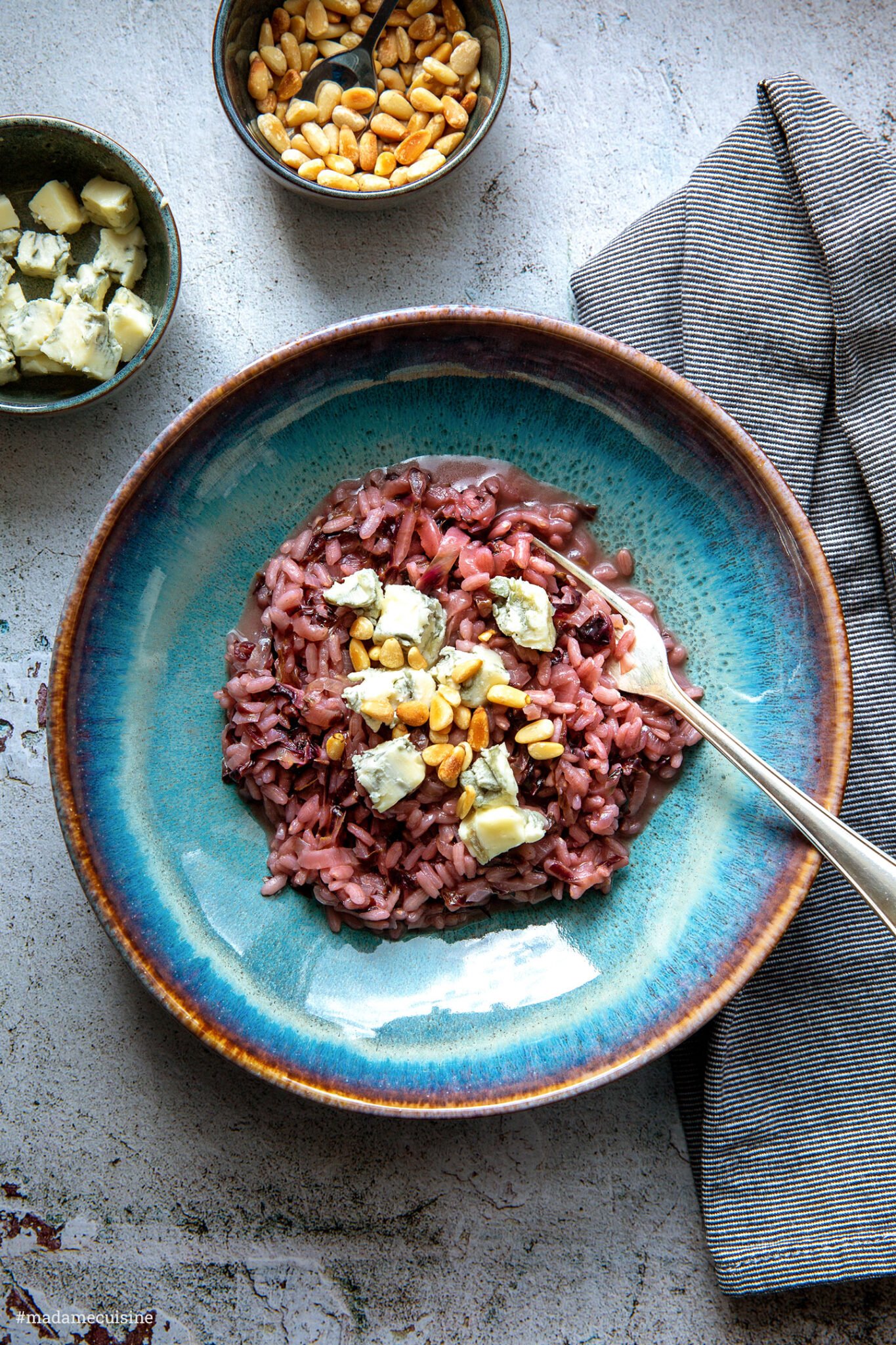 Radicchio-Risotto mit Gorgonzola - Madame Cuisine