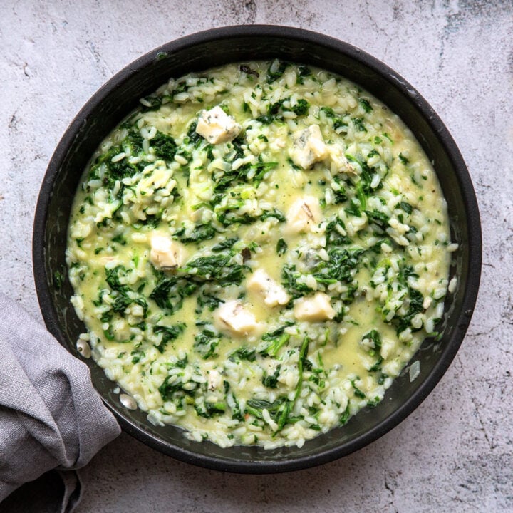 Risotto mit Spinat und Gorgonzola - Madame Cuisine