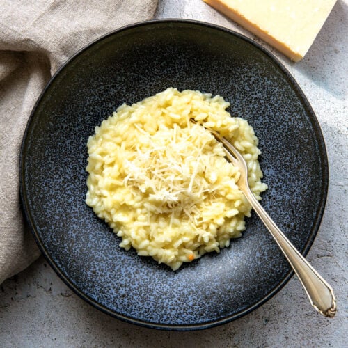 Risotto al Parmigiano (mit Parmesan) - Madame Cuisine